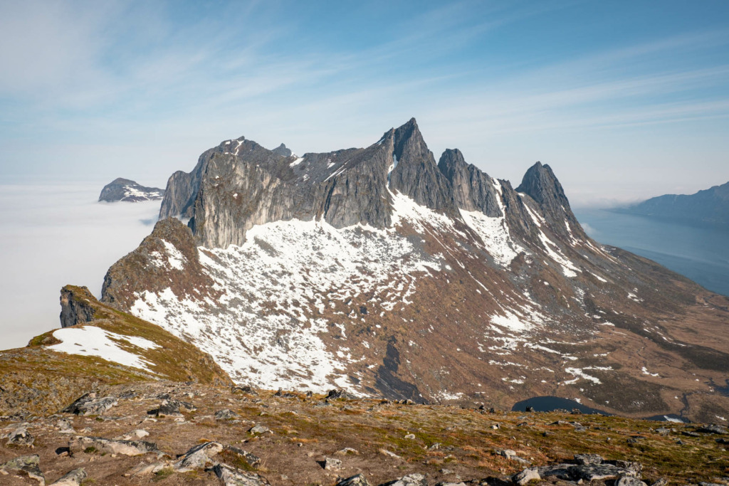 Wanderung auf den Hesten auf Senja in Norwegen